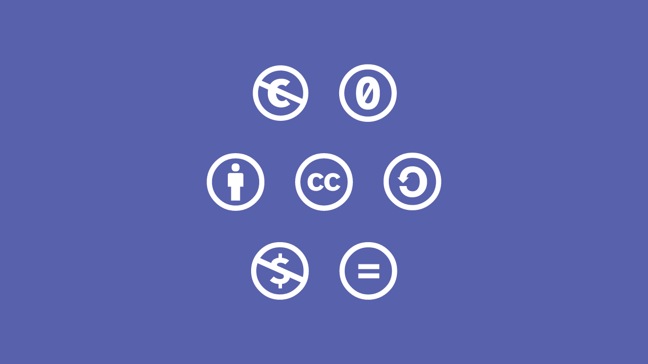 New font with Unicode-compatible Creative Commons license symbols ...