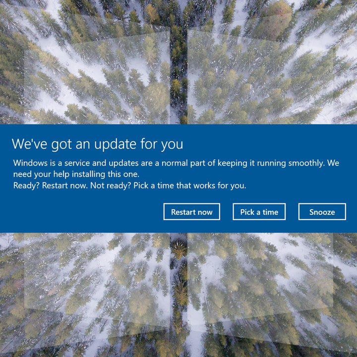 Windows 10 decides its a good idea to ask before rebooting for updates ...